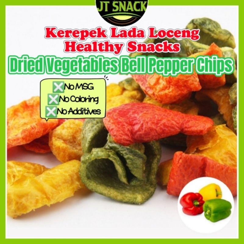 【10g-100g】Vegetarian Dried Bell Pepper Chips Dried Vegetables Healthy ...
