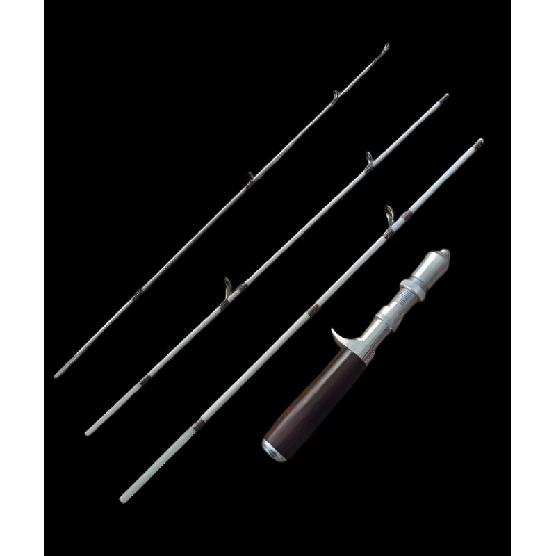 Fiberglass Solid Wood Handle Travel Rod 4section / Ultralight Stream ...