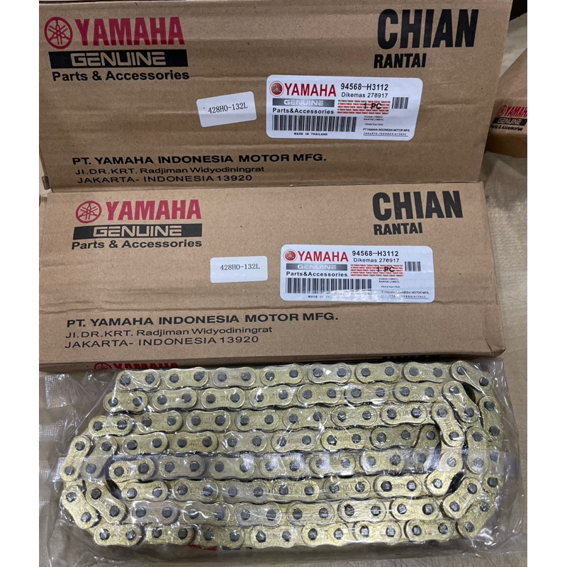 YAMAHA GOLD O-RING CHAIN 428H 132LHEAVY DUTY GOLD | Shopee Malaysia