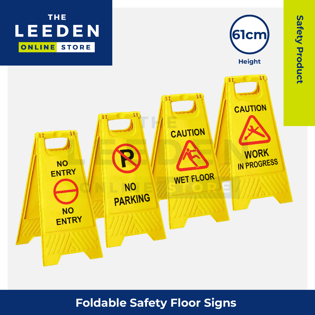 Safety Foldable Floor Sign Board Stand No Parking / No Entry / Wet ...
