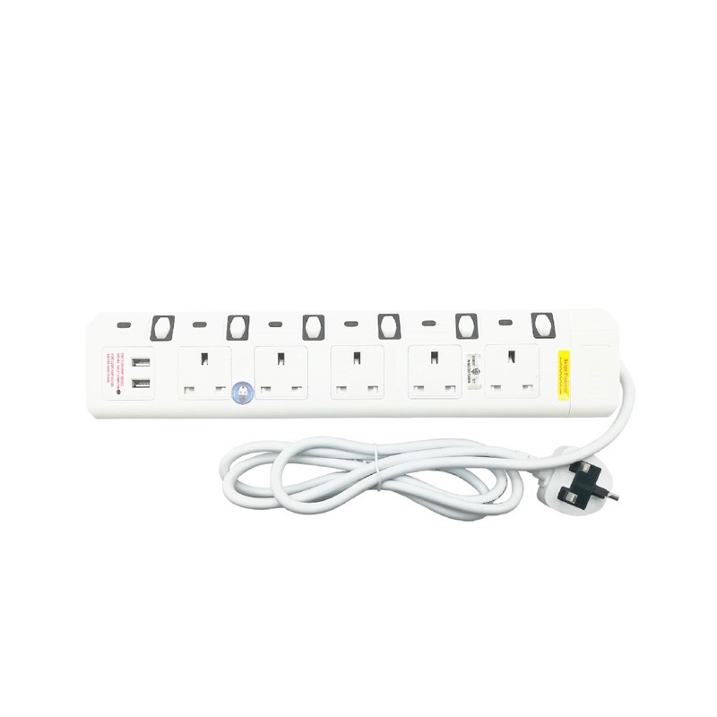 Cento SIRIM Approved Portable Socket CT-814 CT-815 with 4 / 5 Gang, 2 ...