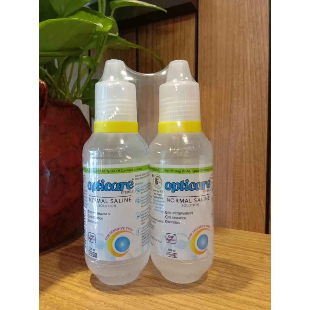 OPTICARE NORMAL SALINE SOLUTION 2 BOTS X 120ML | Shopee Malaysia