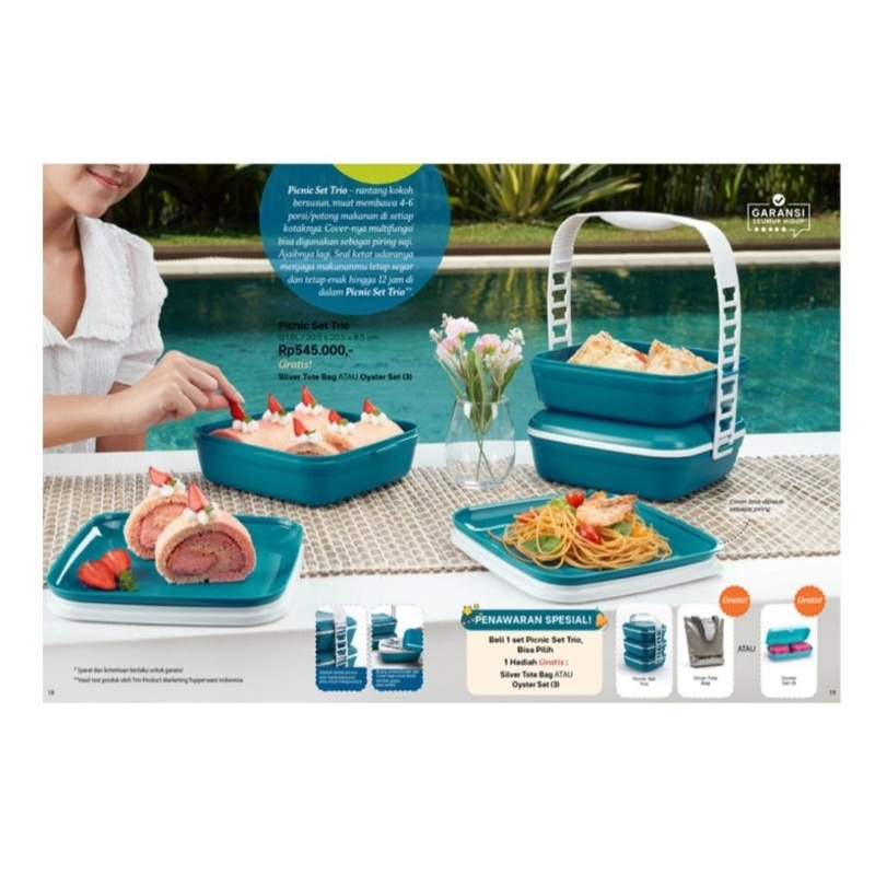 Tupperware Picnic Set Trio with Free | Shopee Malaysia