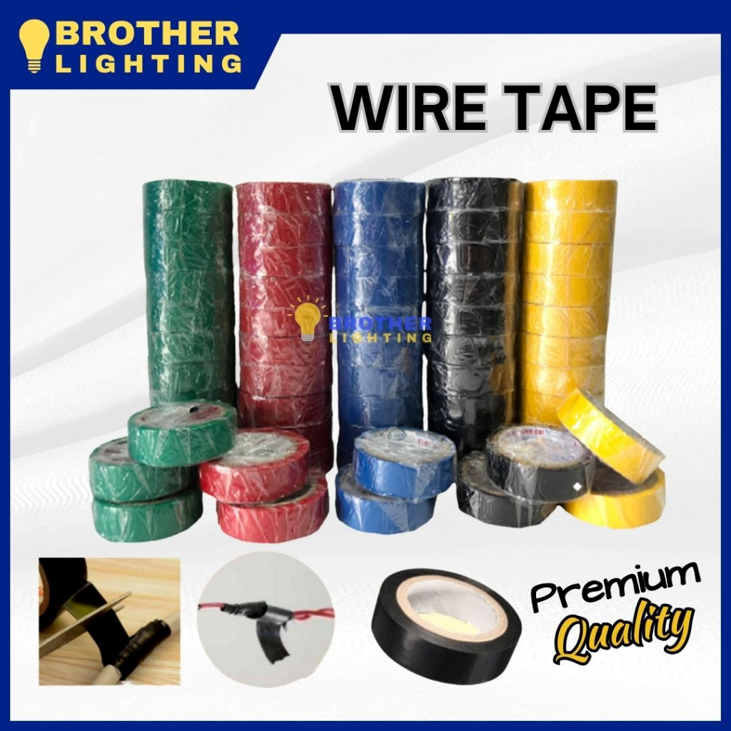 3M PVC Electrical Tape Waterproof Wire Tape Pembalut Wayar / Electrical ...