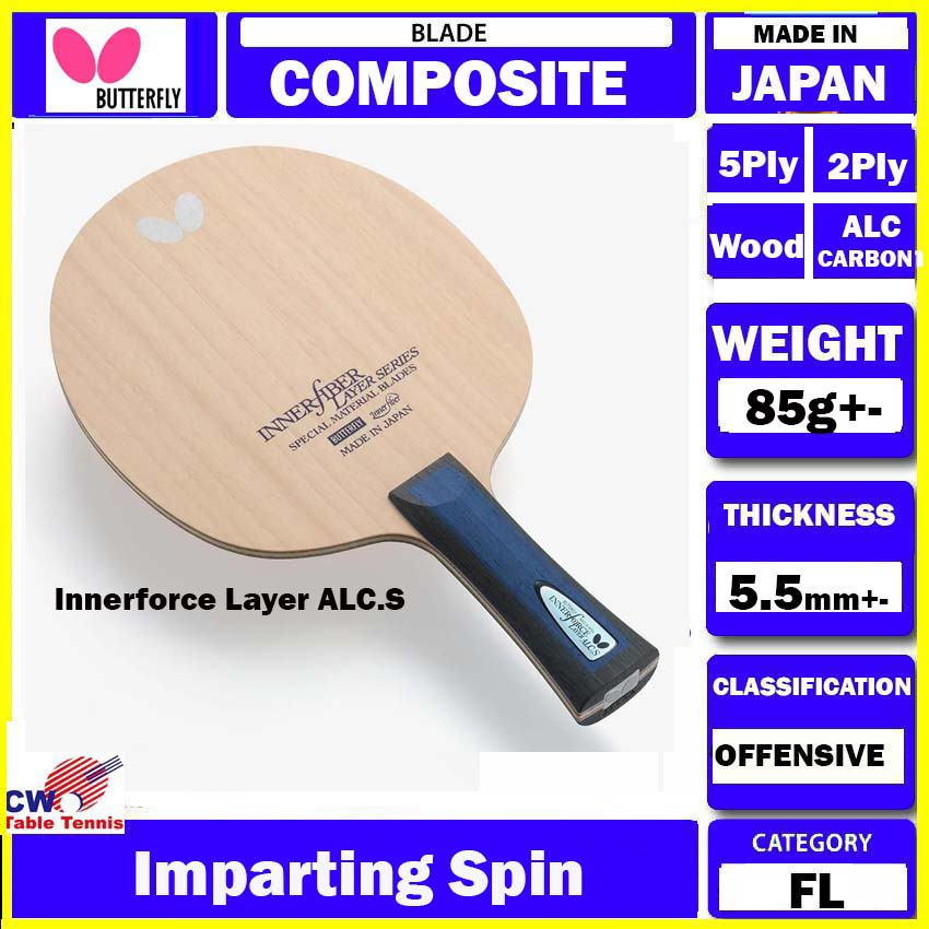 BUTTERFLY Innerforce Layer ALC.S Table Tennis Blade Ping Pong Kayu Bat paddle | Shopee Malaysia