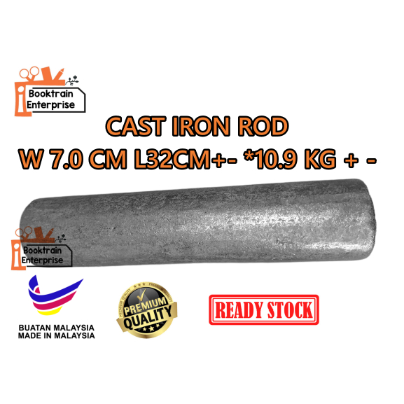 (Ready Stock)Besi Tuang Bulat Panjang/Cast Iron rod/Cast Iron/Width 7 ...