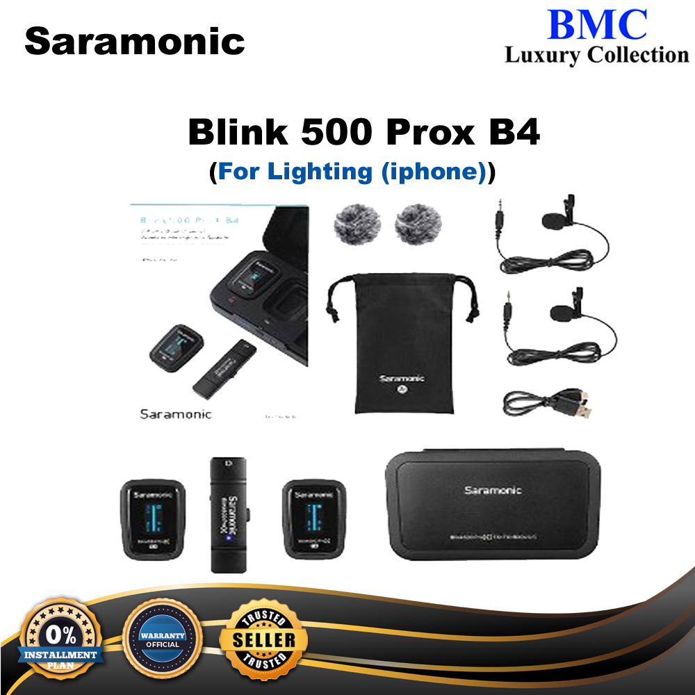 Saramonic Blink 500 ProX B4 Lightning Cable Wireless Mic ( FOR IPHONE ...