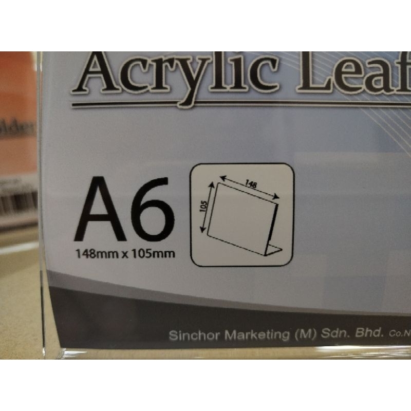 Full refund if fake, Sinchor Acrylic A6 A7 card holder, standee ...
