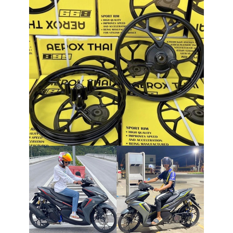 🔥 （READY STOCK）AEROX THAI CNC RIM 100% ORIGINAL NVX-155 V1/V2 RIM 1.60 ...