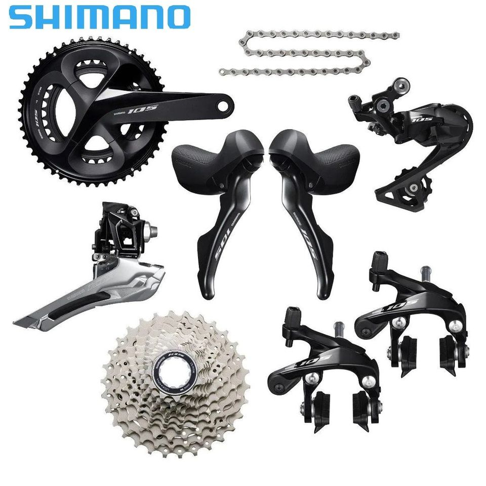 Original Shimano 105 R7000 Groupset 2x11-speed - Mechanical Rim Brakes ...