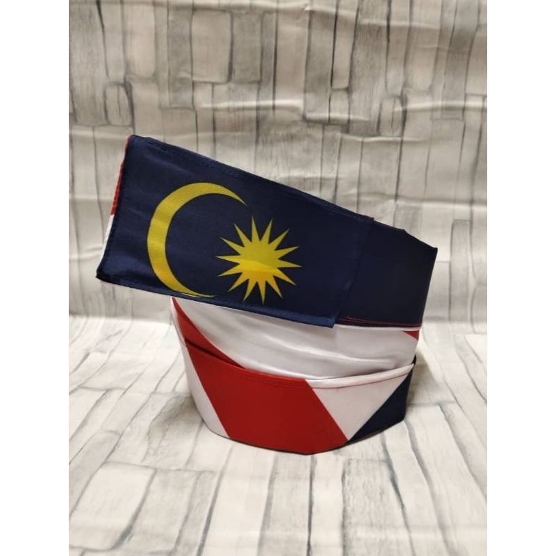 TANJAK/TENGKOLOK MERDEKA Kanak-kanak dan Dewasa (Guna Kain Bendera ...