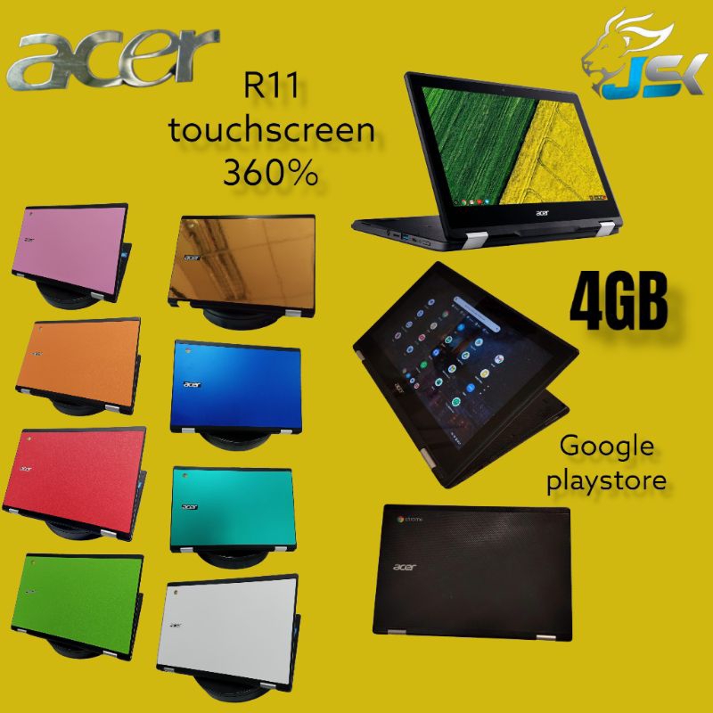 Laptop ACER CHROMEBOOK R11 TOUCHSCREEN 4GB-LOW PRICE FREE GIFT | Shopee ...