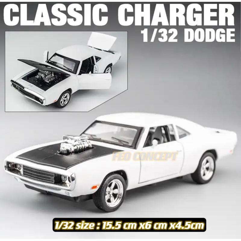 FEO 1/24 Dodge Charger 1970 Diecast Car Model Alloy Car Diecast Model ...