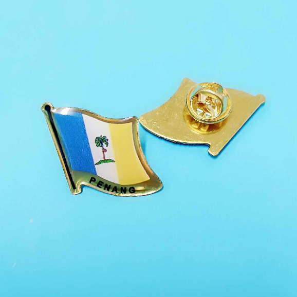 MALAYSIA State Flag with Collar Pin Bendera Collar Pin Malaysia ...