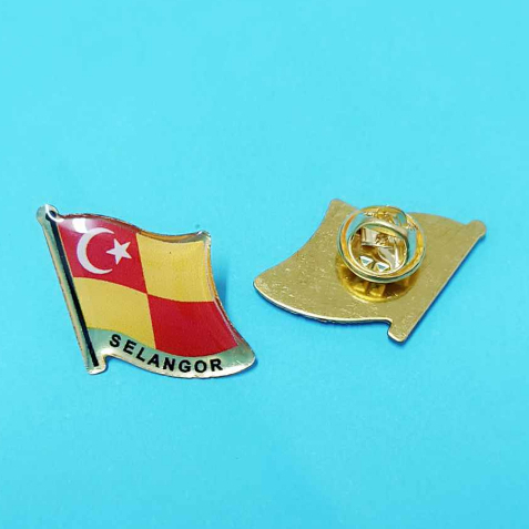MALAYSIA State Flag with Collar Pin Bendera Collar Pin Malaysia ...