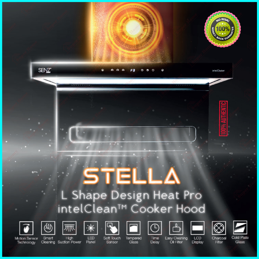 SENZ L Shape Cooker Hood STELLA SZ-CH3288AC ((L Shape Design Heat Pro ...