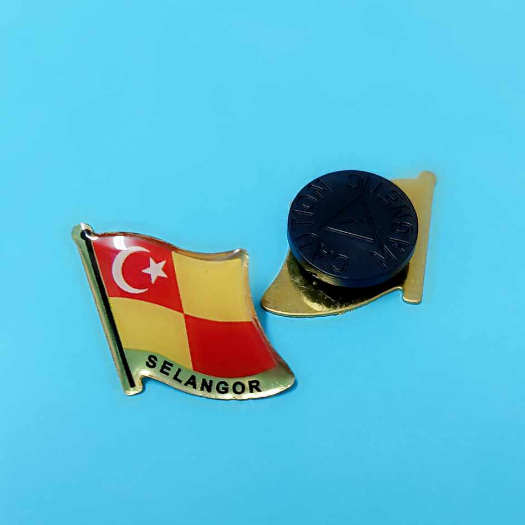 Selangor State Flag Magnetic with logo Selangor Negeri Malaysia Bendera ...