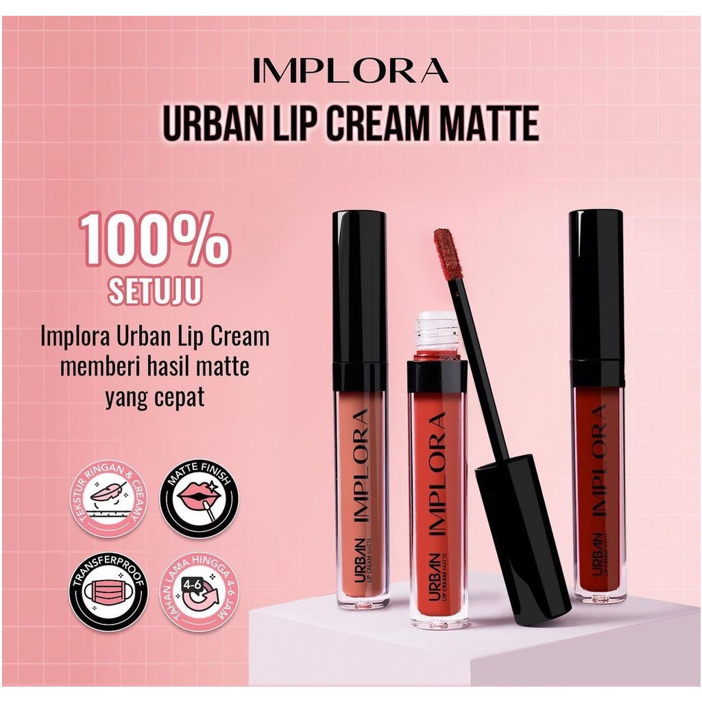Implora Lipcream Urban lipmatte Lip cream JELLY TINT Cheek & Liptint ...