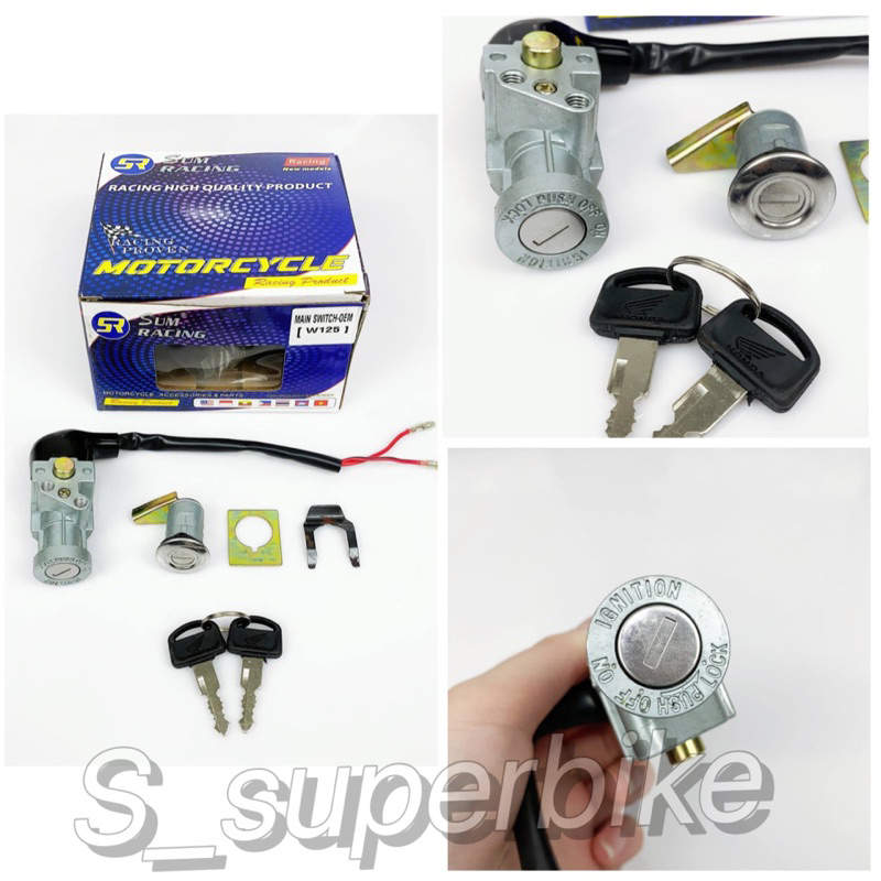 Honda W125 W125X W125S /Main Switch/ Kunci Suis/ Wave125 Ignition ...