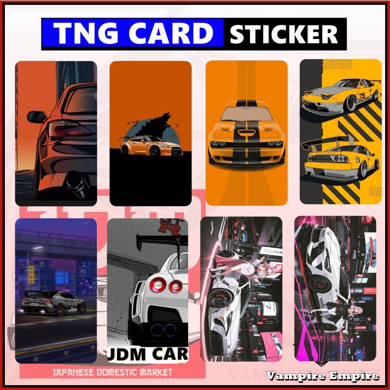 JDM CAR ( Series 1 ) - Touch n Go Card Sticker Cover (Waterproof, High ...