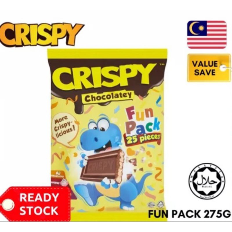 275g Crispy Kris Fun Pack Chocolate 25pcs (HARGA BORONG) | Shopee Malaysia