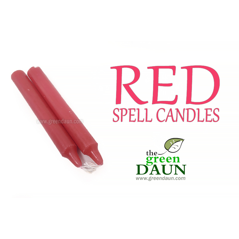 Red Ritual Spell Candle Two 2 Pieces Mini 4" Taper Candles Power ...