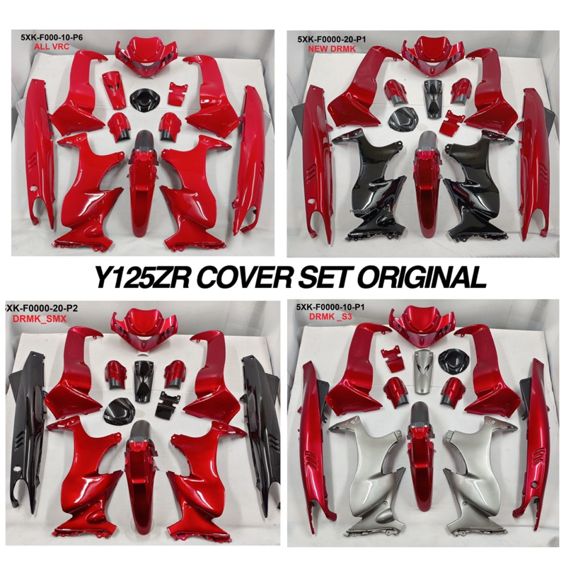 ORIGINAL YAMAHA Y125ZR 125ZR BODY COVER SET HLY 5XK-F0000-20 ORIGINAL ...