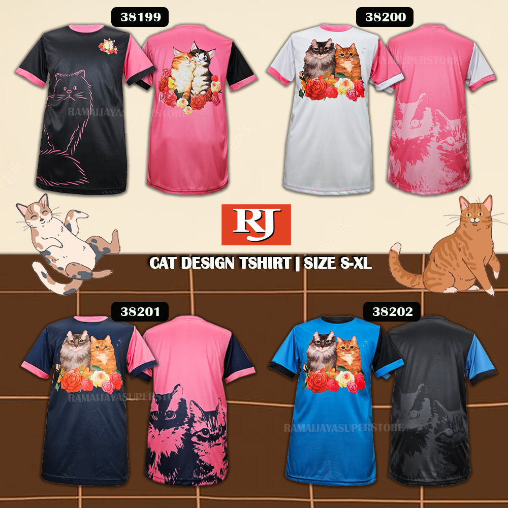 KUCING CAT ADULT T-shirt Men's Clothing Tshirt fashion Graphic T-Shirt ...