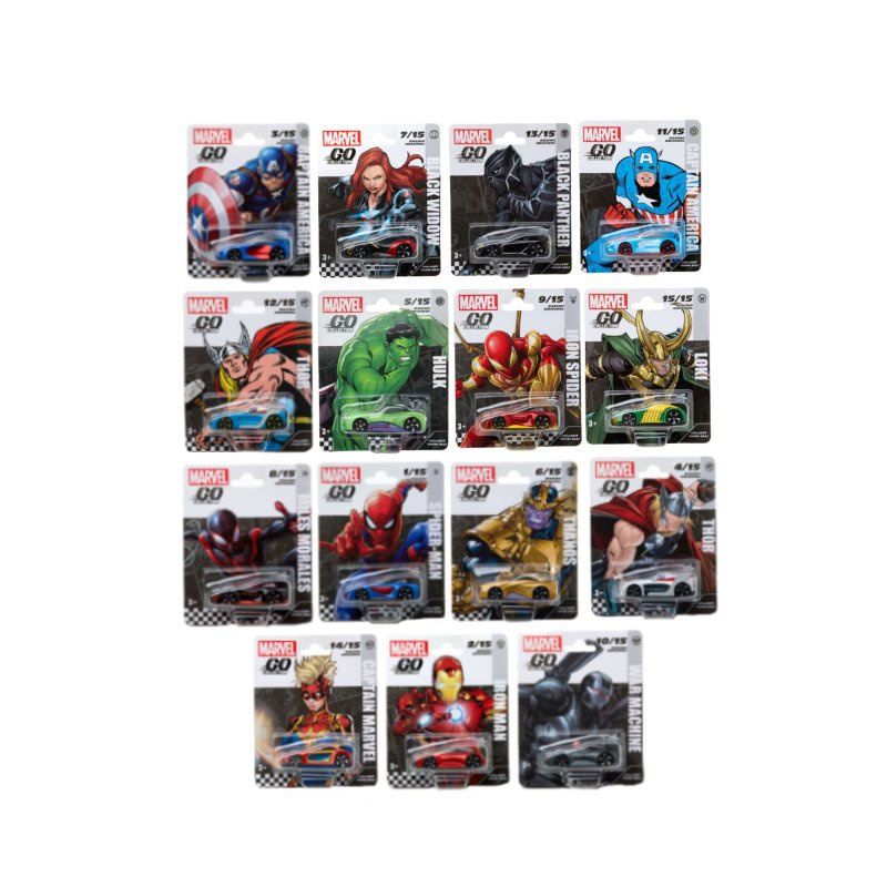 Marvel Go Collection Racing Singles Toys Cars For Girls & Boy | Shopee ...