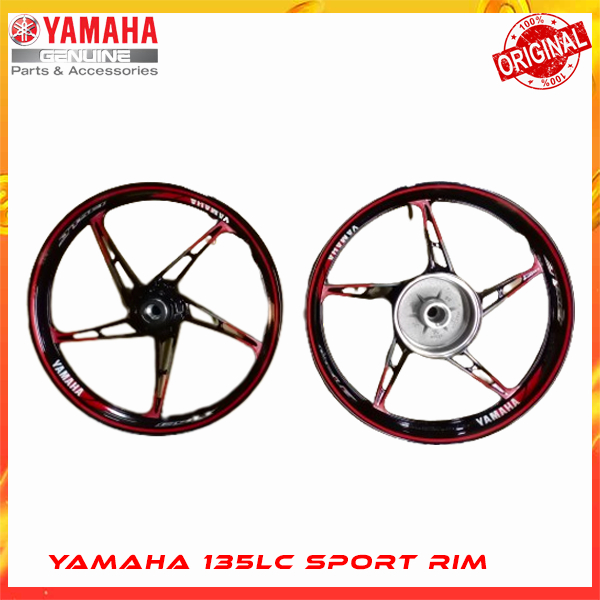 YAMAHA LC135 BLUE RED SPORT RIM 100% ORIGINAL Cast Wheel Sport RIM RODA ...