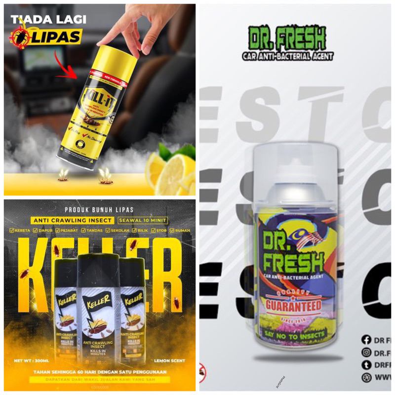 KILL IT SPRAY | KEVLER | DR FRESH PEST CONTROL SPRAY COCKROACH KILLER ...