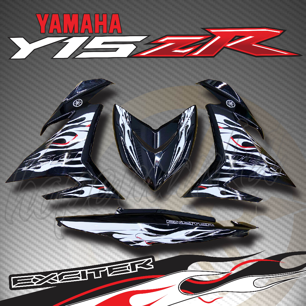 STRIPE MOTOR YAMAHA Y15ZR EXCITER 150 (71) CUSTOM API DESIGN BODY ...