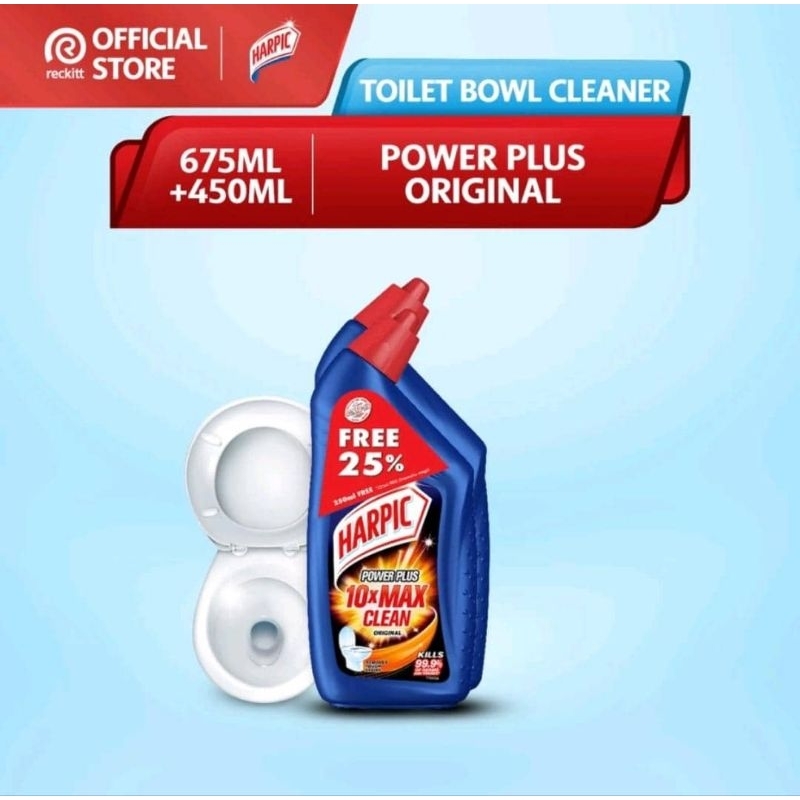 Harpic Toilet Cleaner Power Plus (675ml+450ml) Original | Shopee Malaysia