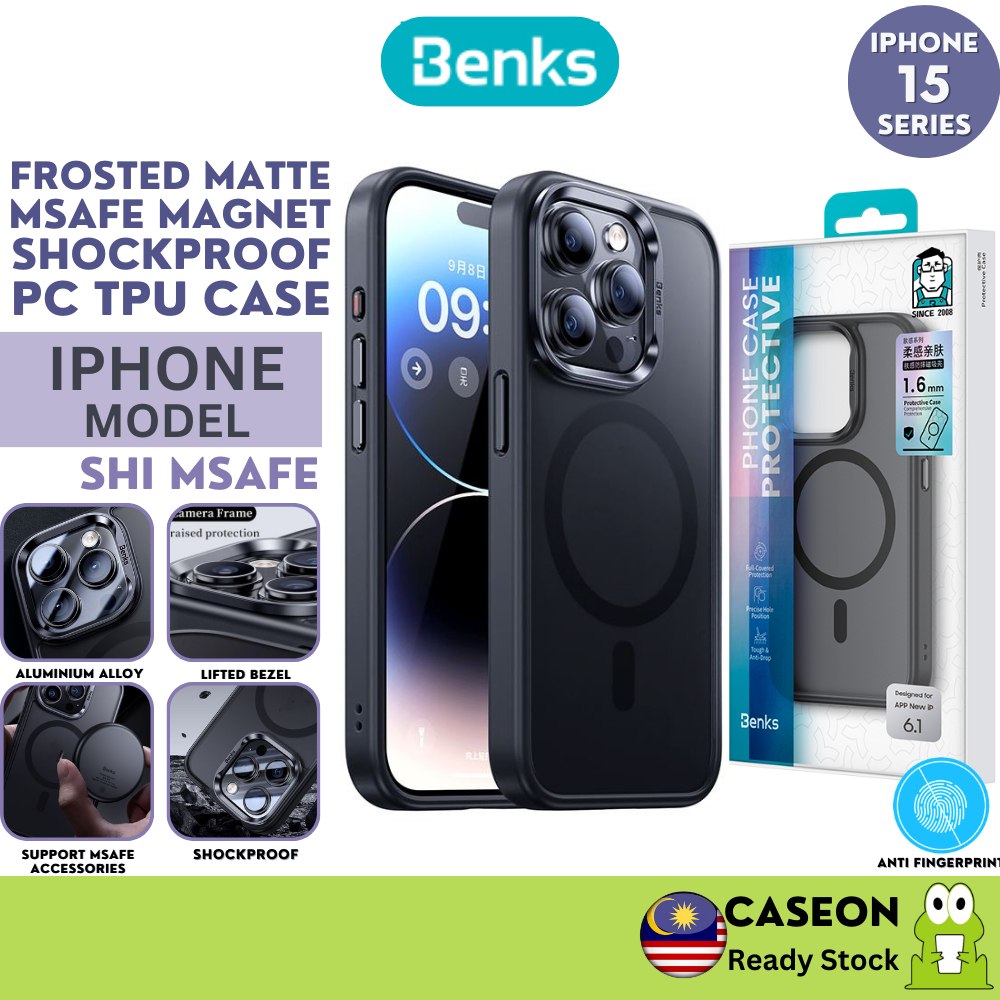 BENKS MATTE MAGNETIC Phone Case for iPhone 15 14 Plus 13 Pro Max Mini ...