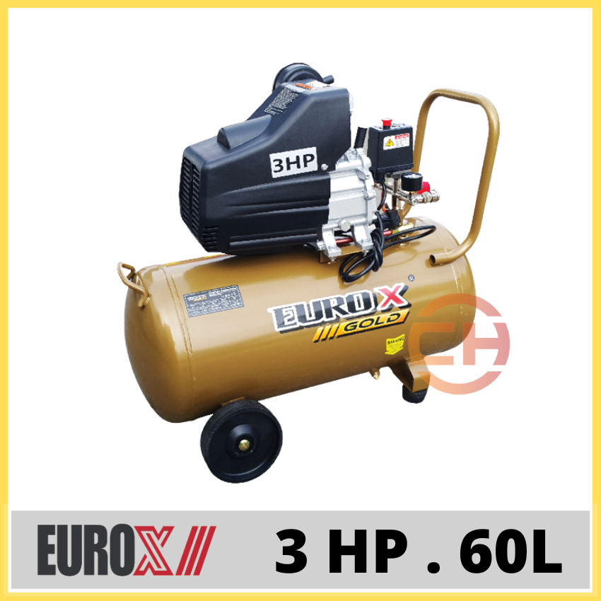 EUROX EUROPOWER EAX3060 EAW3060 AIR COMPRESSOR 3.0HP 60Litre 60l Combo Set | Shopee Malaysia