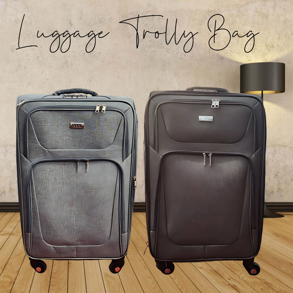 Super Fabric Luggage Trolley Bag Suitcases in Size 20” INCH Travel ...