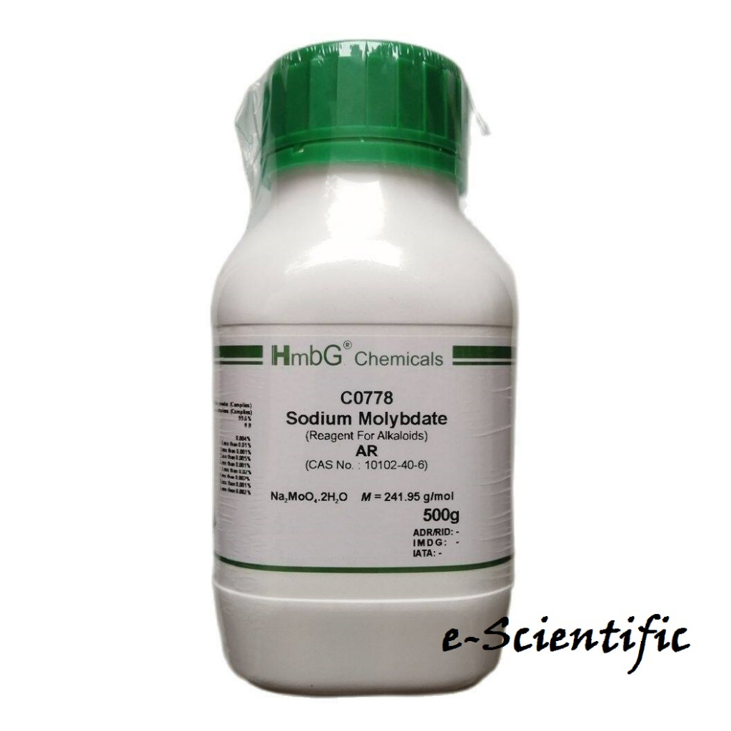 Sodium Molybdate 2H2O, AR, 500g, HmbG | Shopee Malaysia