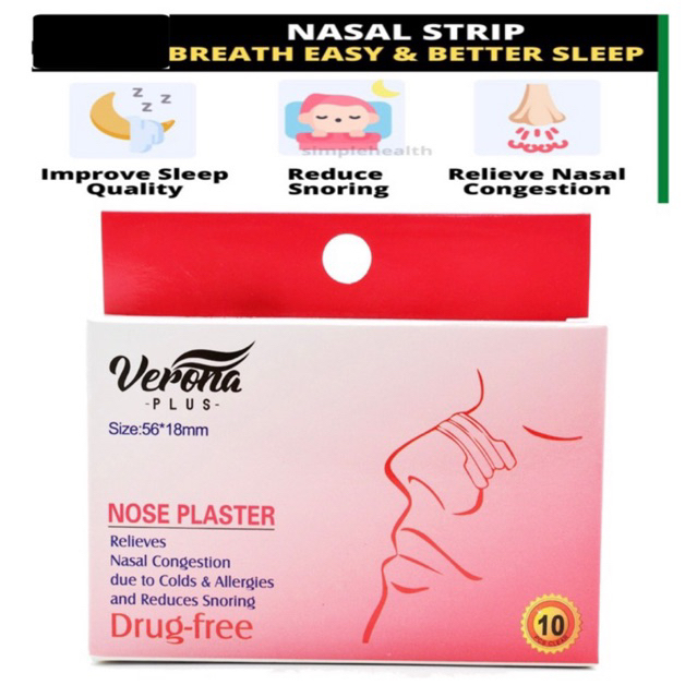 10PCS Nasal Strip Anti Snoring Breath Right Sleep Aid Insomnia ...