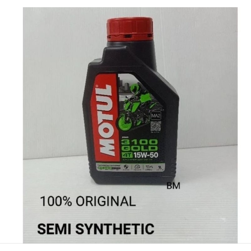 MOTUL 3100 15W50 4T SEMI SYNTHETIC ENGINE OIL 1L | Shopee Malaysia
