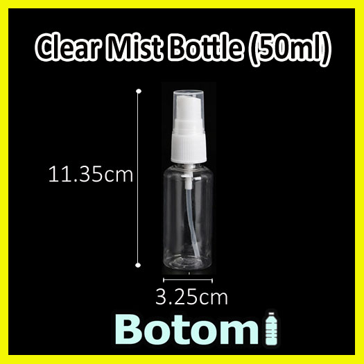 10ml 20ml 30ml 50ml 80ml 100ml clear transparent plastic bottle mist ...