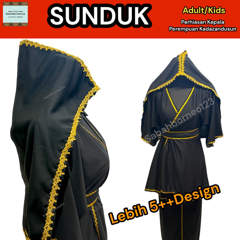 SUNDUK TOPI PEREMPUAN sigar perempuan kadazan dusun sunduk | Shopee ...