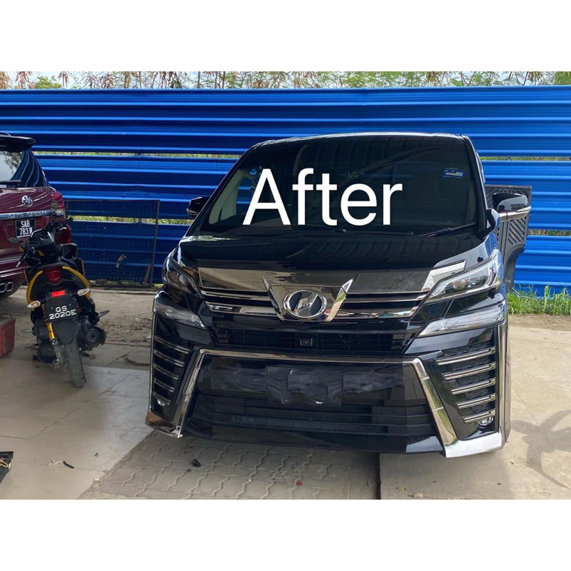 VELLFIRE 2017 upgrade front bumper CENTURY AUTO | Shopee Malaysia