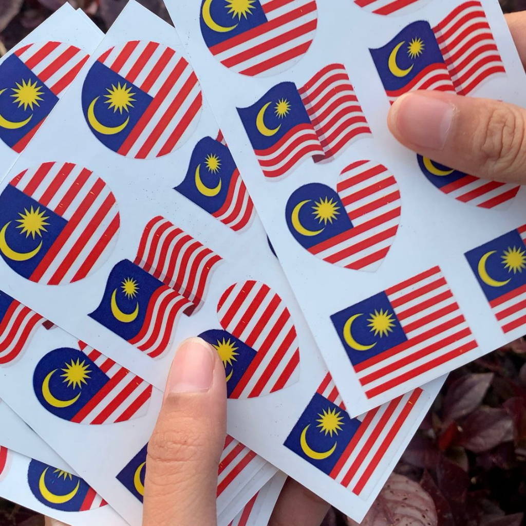 [READY STOCK] STICKER PIPI BENDERA MALAYSIA CUTE MURAH | Shopee Malaysia