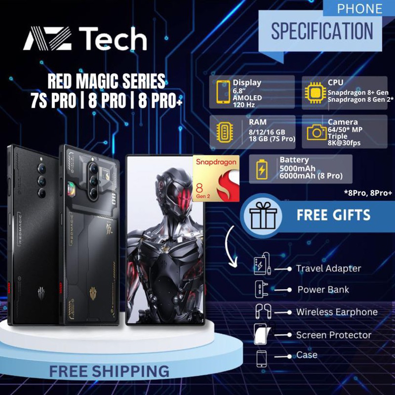 Red Magic 7s Pro | 8 Pro | 8 Pro+ & 1 Year Warranty | Shopee Malaysia