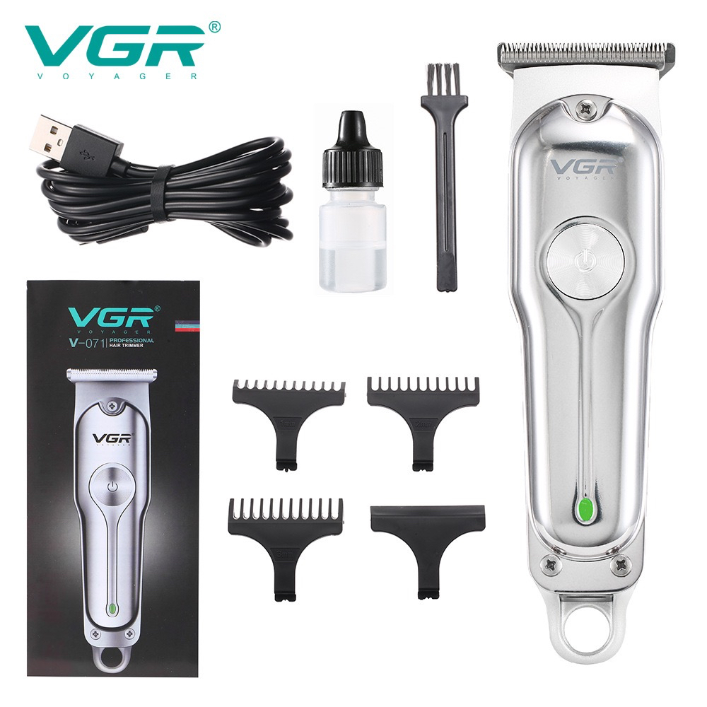 VGR V-071 Zero Adjustable Cordless Professional Rechargeable Hair trimmer Metal Barber Use V071 ...