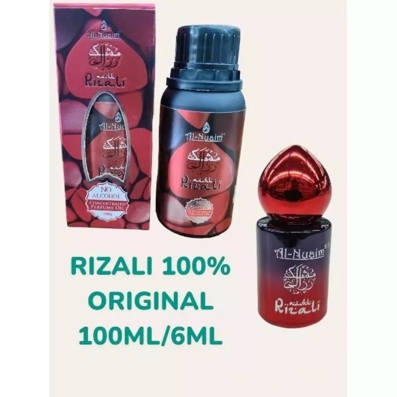 AL NUAIM PERFUME RIZALI ( 6ML DAN 100ML ) MINYAK WANGI MUSHK RIZALI NO ...