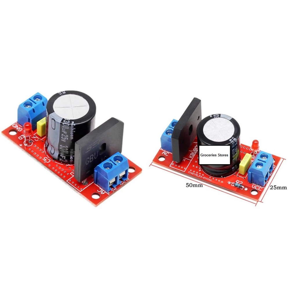 Bridge Rectifier AC To DC Power Converter DIY Kit AC: 3-18V 1A 2A AC 5V ...