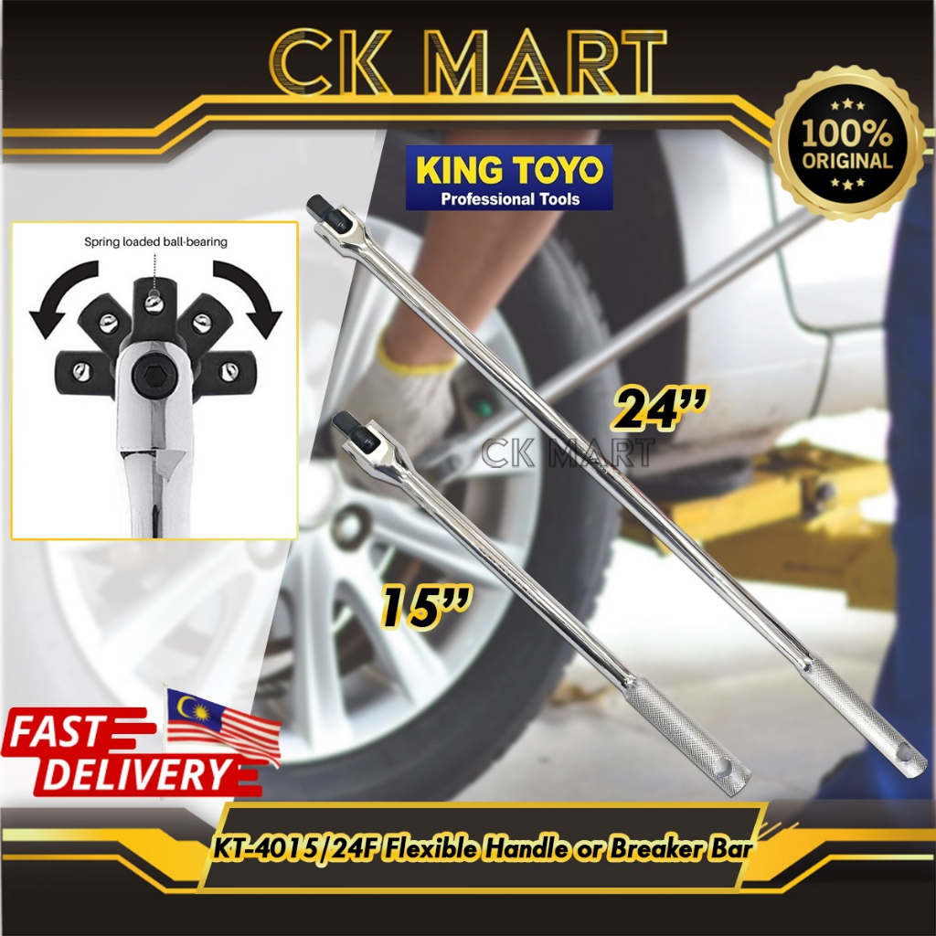 King Toyo KT-4015/24F Flexible Handle / King Toyo Breaker Bar / Car ... King Toyo KT-4015/24F Flexible Handle / King Toyo Breaker Bar / Car ...