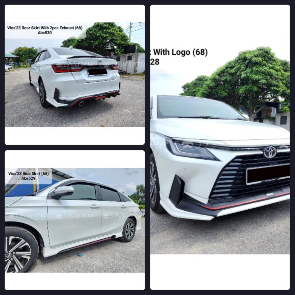 4th Generation Toyota Vios 2023 Drive 68 Body Kit ABS Ready Stock ...