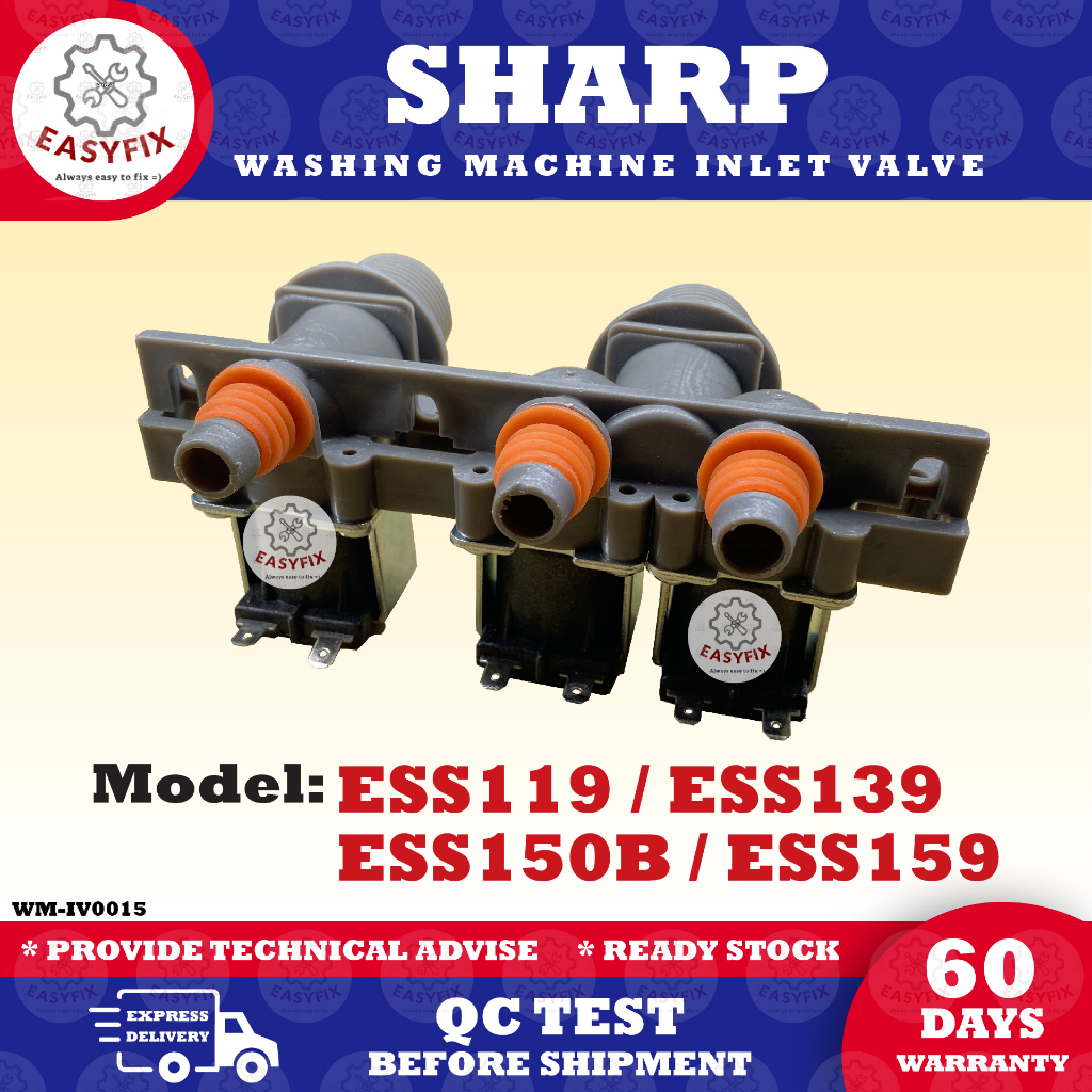 ESS119 / ESS139 / ESS150B / ESS159 SHARP WASHING MACHINE WATER INLET ...